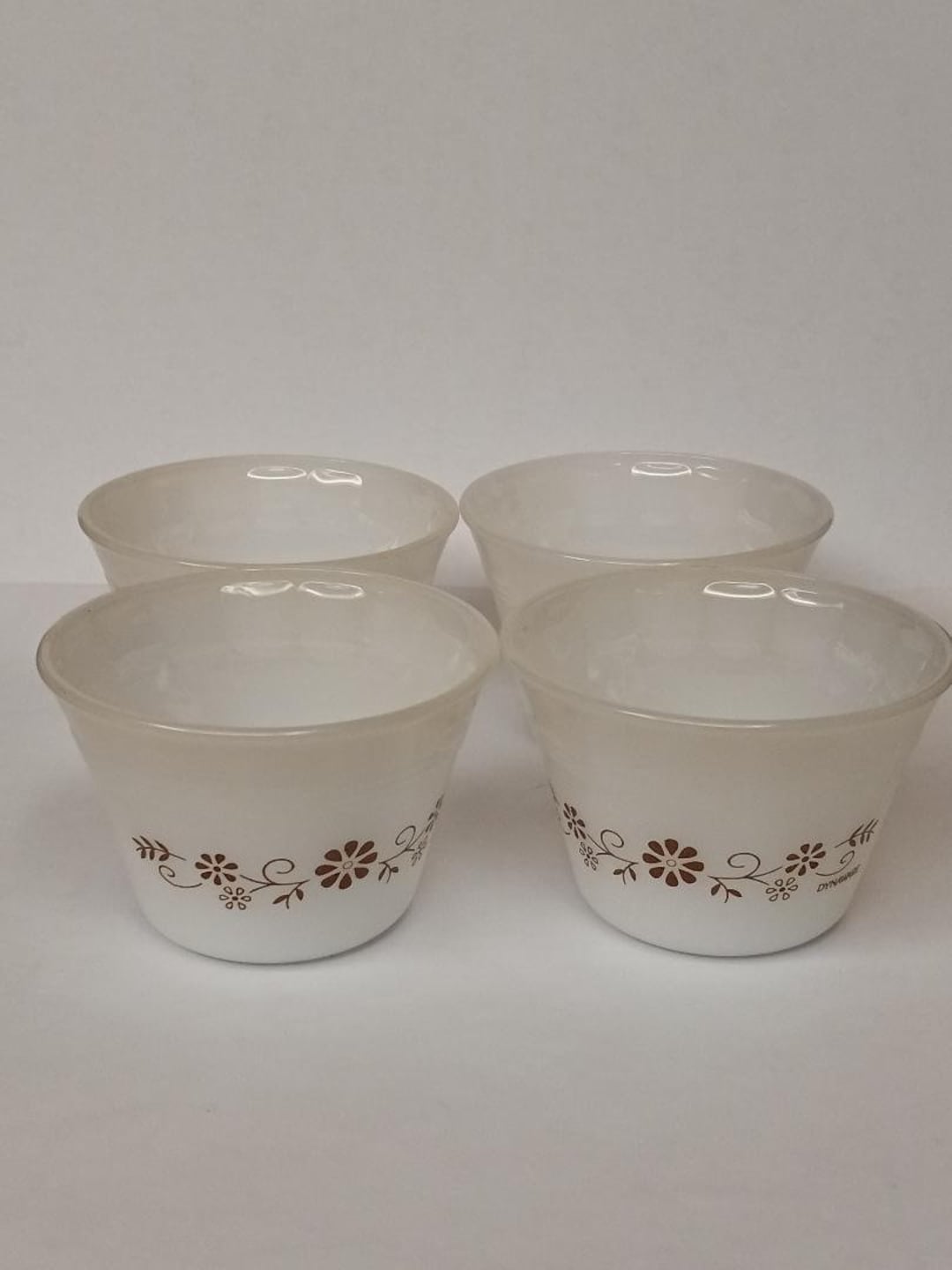 Vintage Termocrisa Mexican Made Milk Glass Dessert Cups Set of 4 Made ...