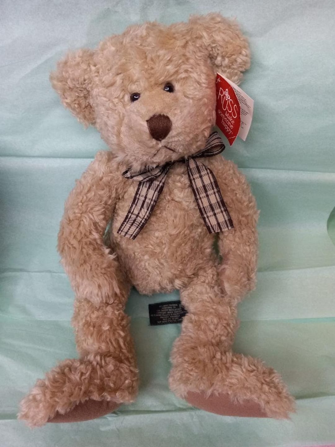 Vintage Russ Tennyson Bear 16 Plush/stuffed Animal With Original Tag - Etsy