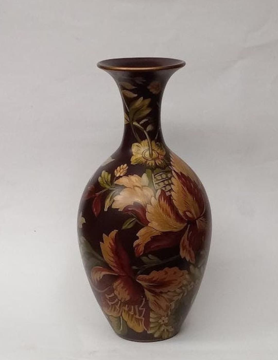Vintage Toyo Floral Vase Created by Lillian August - Etsy