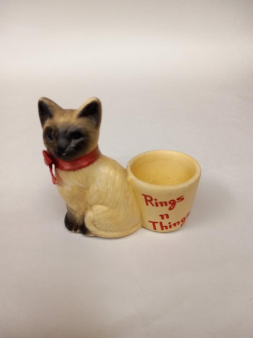 Rare Vintage Korean Lego Siamese Cat Trinket Holder - Etsy