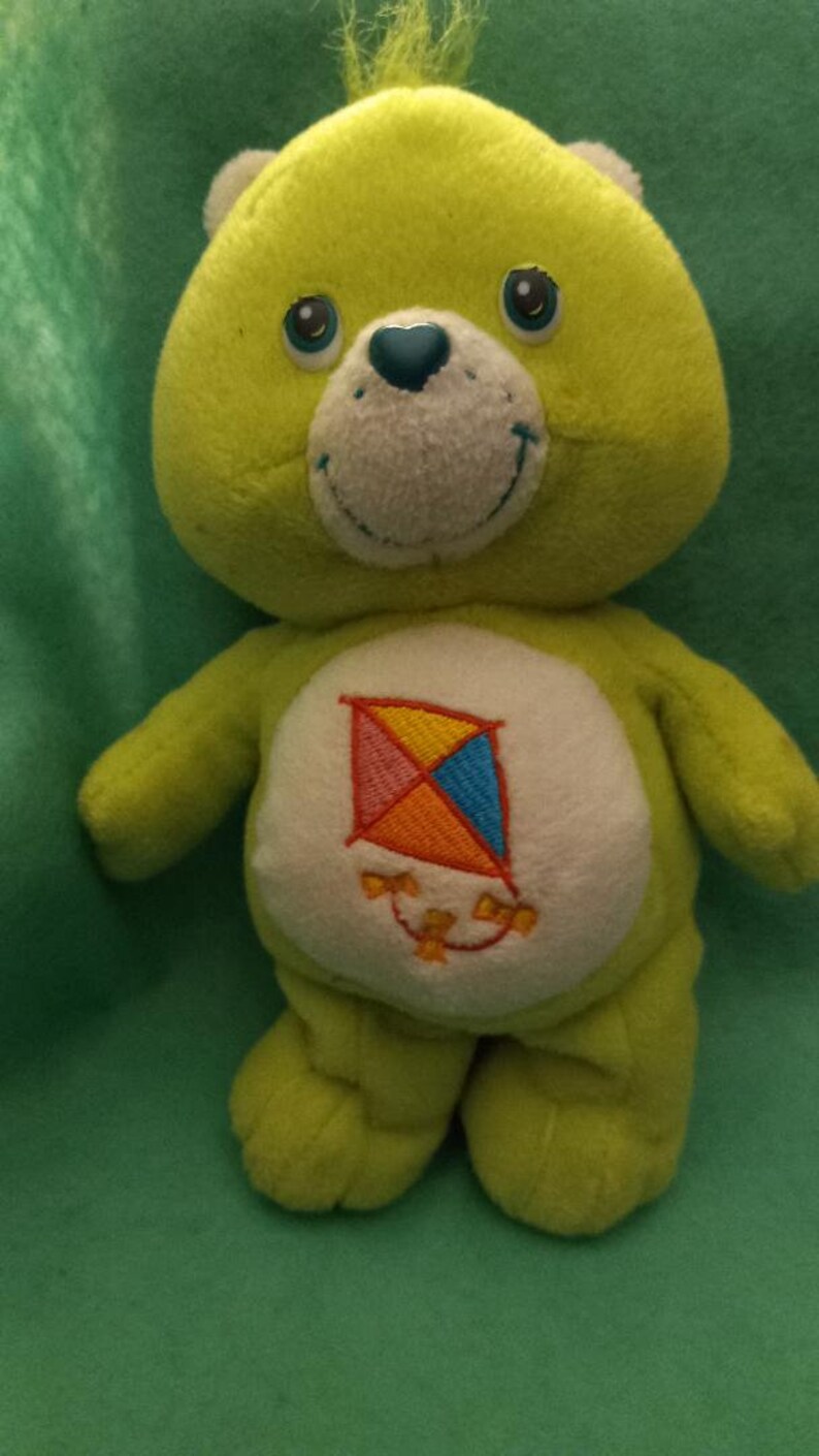 Vintage Care Bears Lime Green Collector Bear Stuffed Animal - Etsy