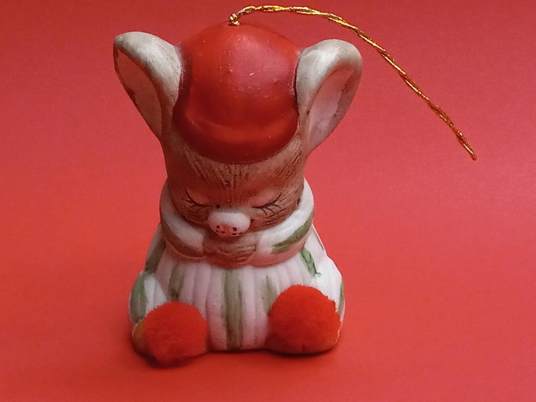 Vintage Jasco Lil Chimers Praying Mouse Bell Christmas Ornament - Etsy