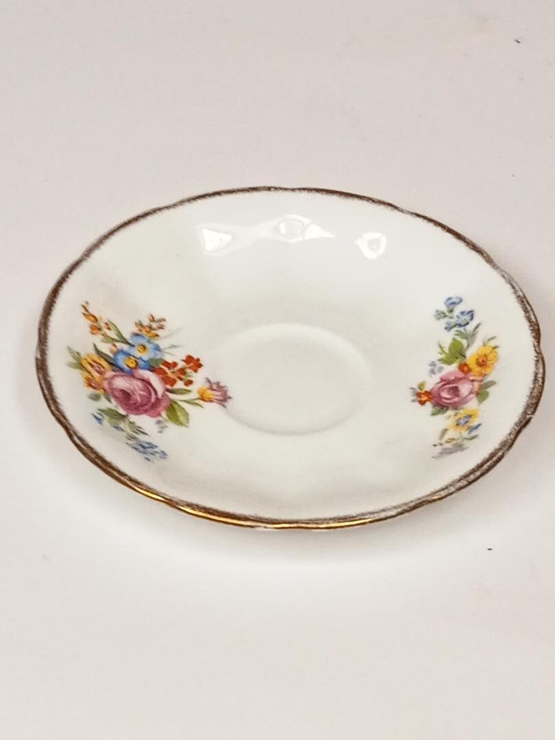 RARE Vintage Jason Bone China Floral Pattern Saucer - Etsy