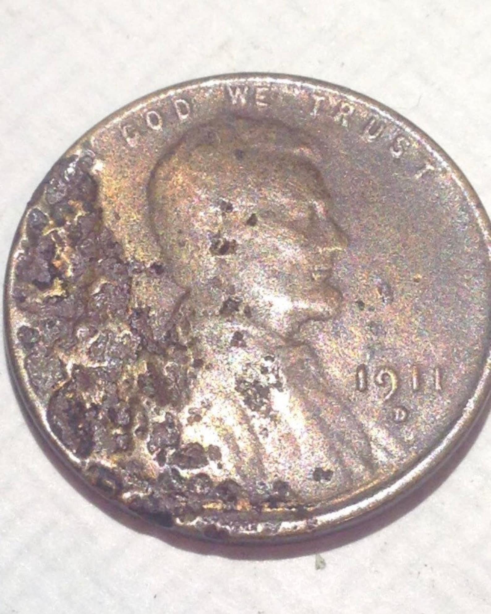Huge Lamination Error Rare Date 1911 D Wheat Penny Very Tough - Etsy