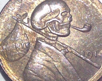 Skull Coin - Etsy