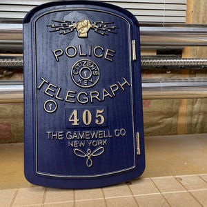 Wooden Replica Police Call Box - Etsy
