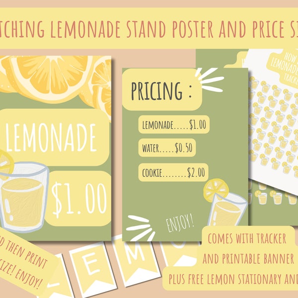 Lemonade Stand Poster - Etsy