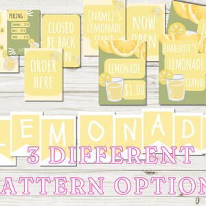 SUMMER LEMONADE STAND Poster Bundle, Editable Template, Summer Kids Lemonade Sale, 70 Pg Instant ...