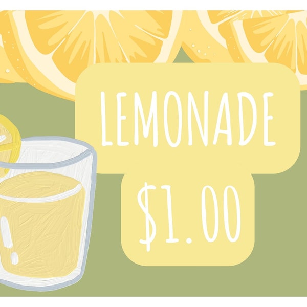Lemonade Stand Poster - Etsy