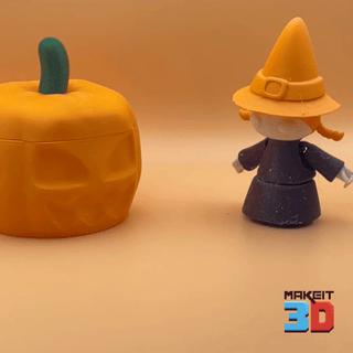 3D Printable Witch Articulated Flexi STL Files Digital Download - Etsy