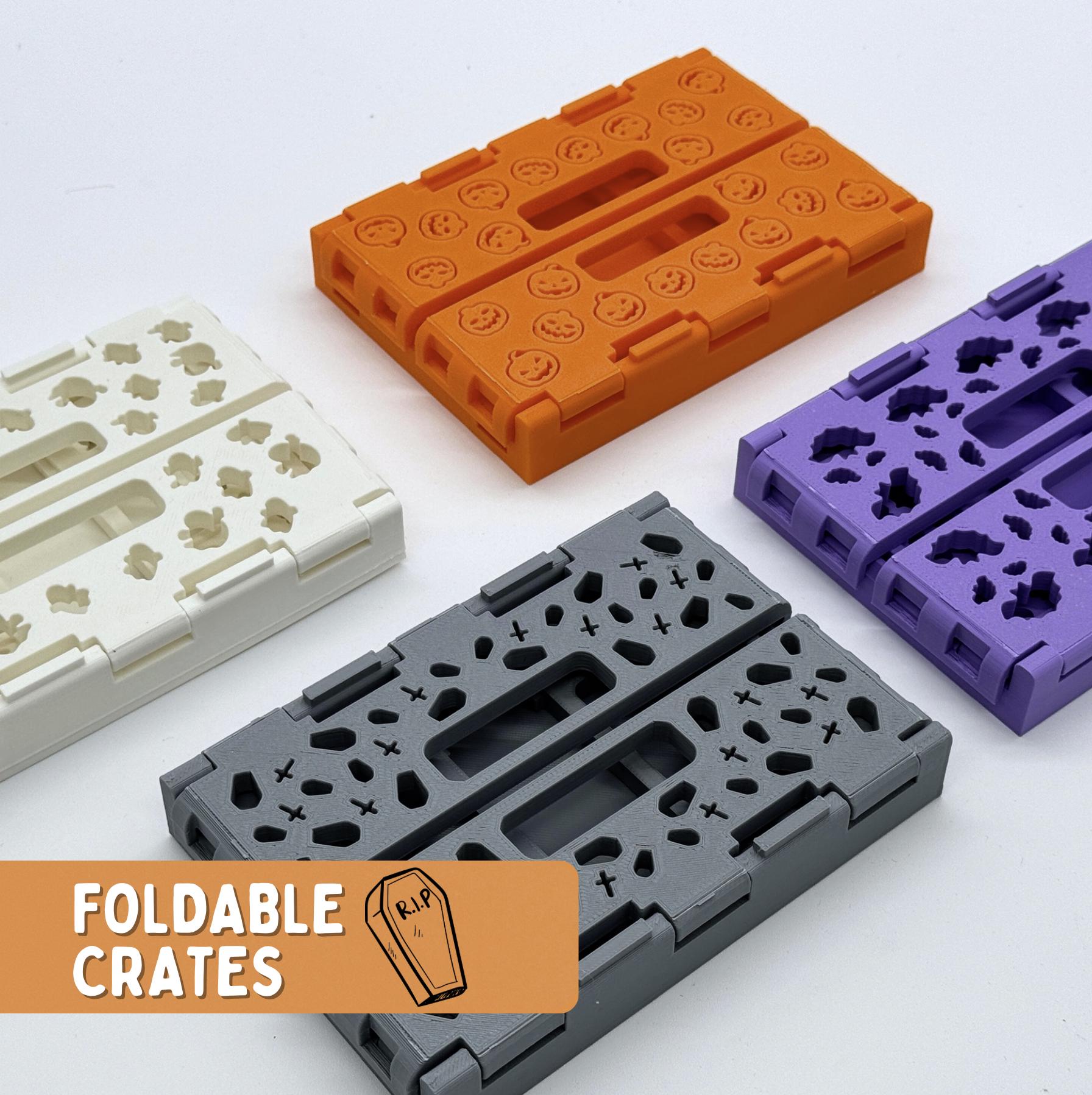 3D Printable Storage Crates Spooky Crates (4 Patterns) STL Files - Etsy