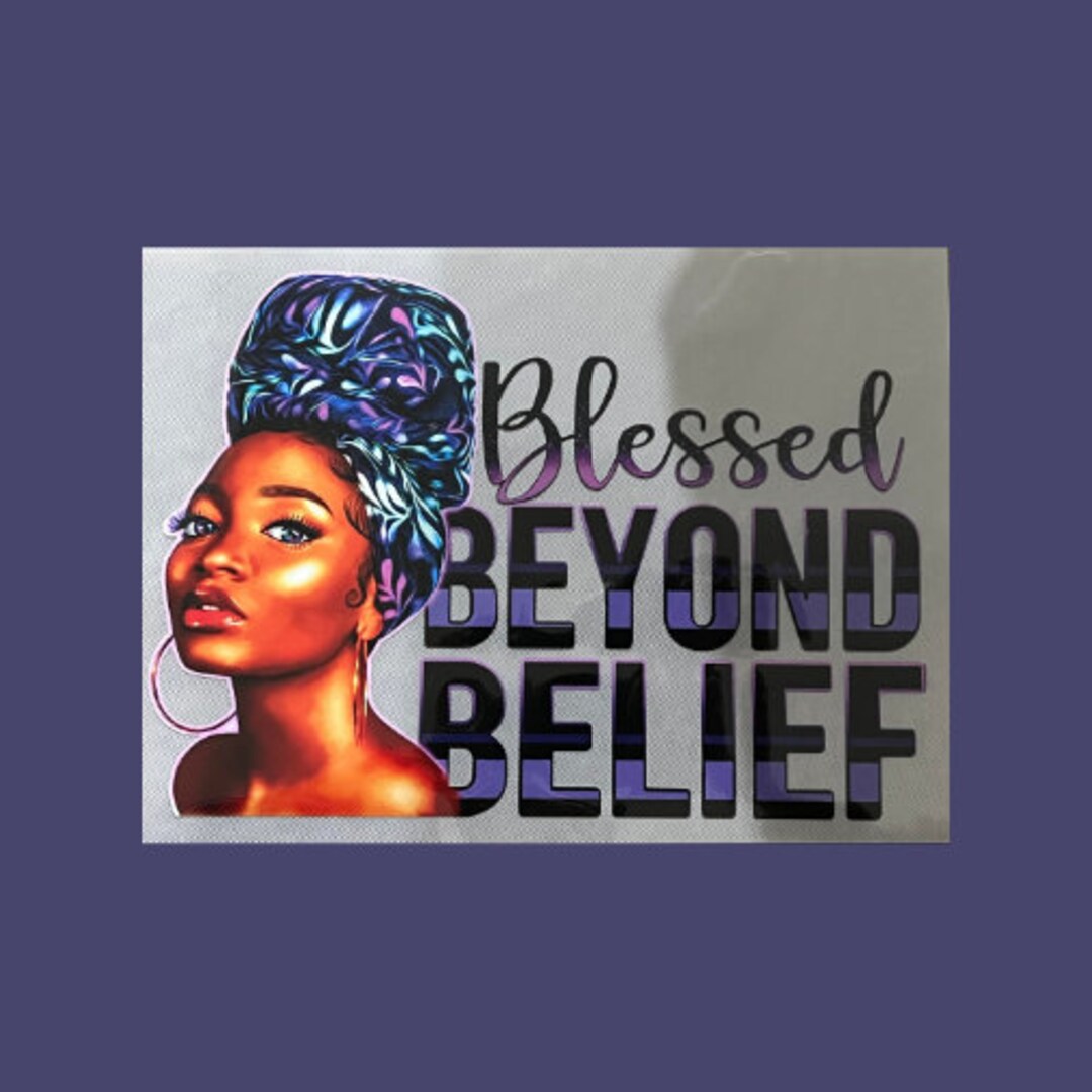 Blessed Beyond Measure HTV Transfer - Etsy