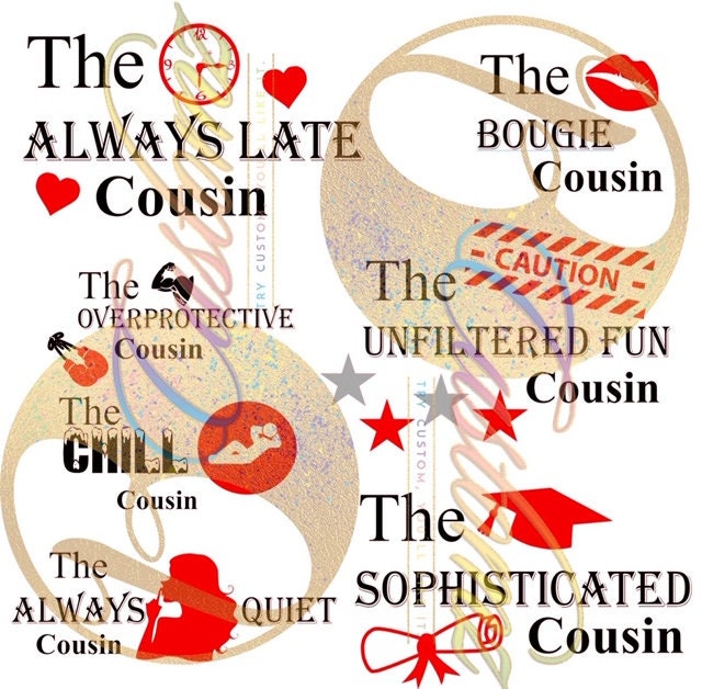 24 Svgs Cousin and Friends Title Files | Cousin Trip | Birthday Svgs ...