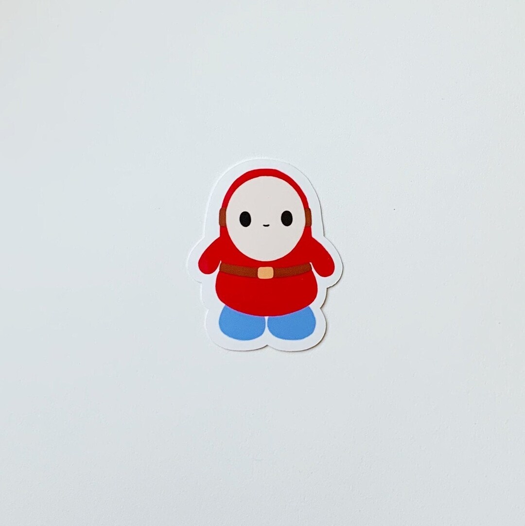 Shy Guy Inspired Sticker - Etsy