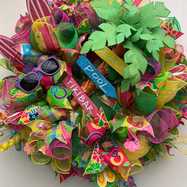 Summer Pool Wreath - Etsy