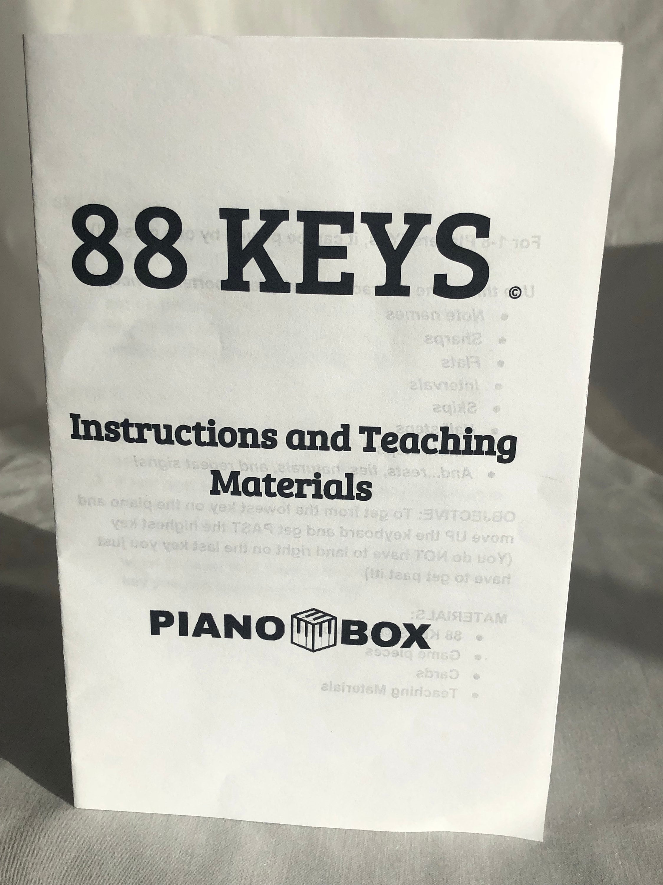 88 Keys - Piano Keyboard Board Game - Etsy