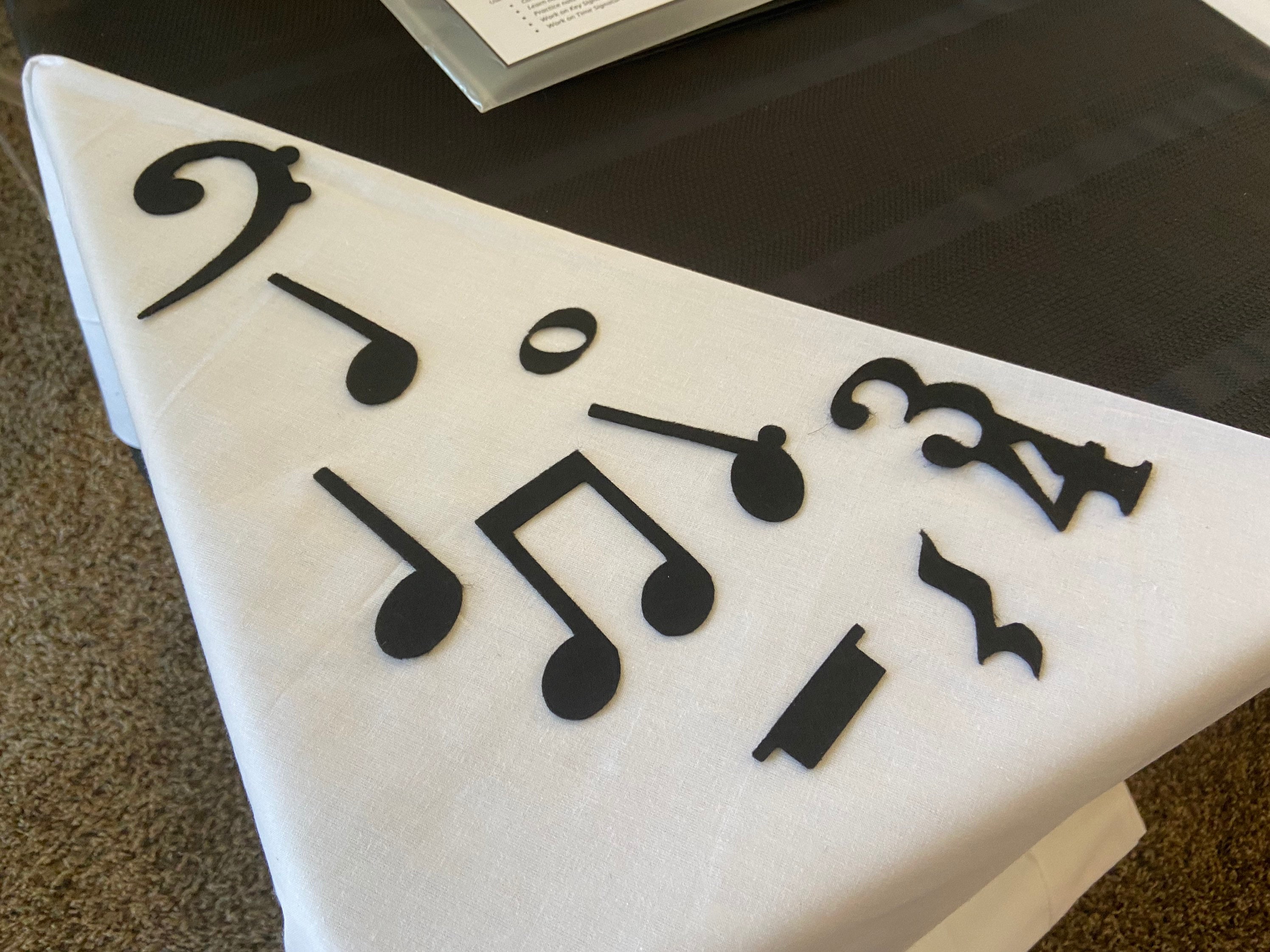 Composer - Foldable Felt Board Music Staff - Etsy