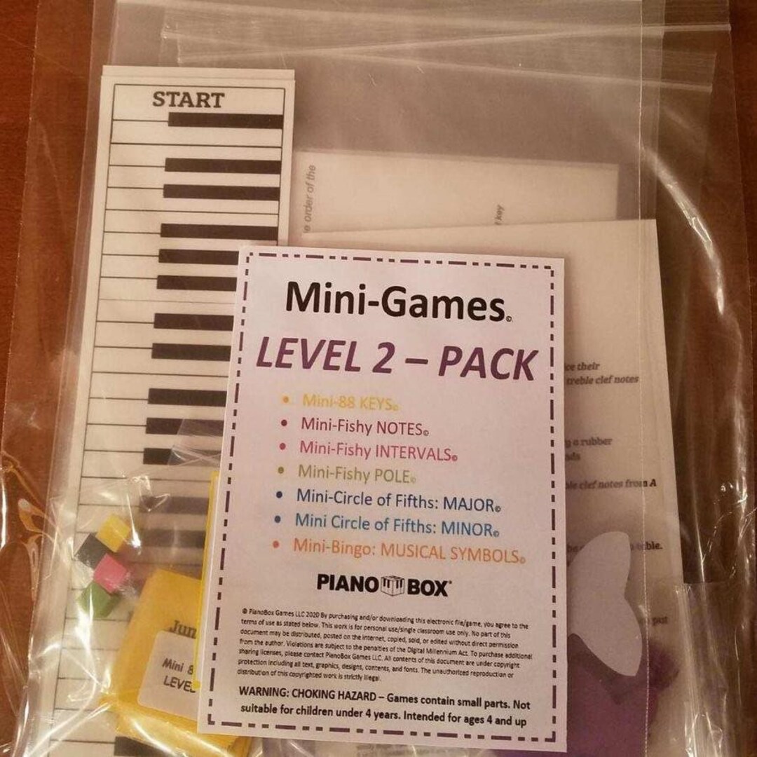 Mini-games Level 2-pack - Etsy