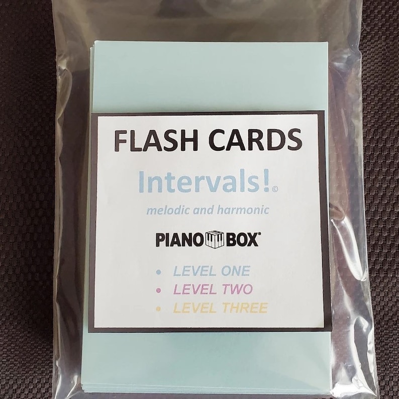 Flash Cards Intervals! Treble & Bass Clef, Melodic and Harmonic ...