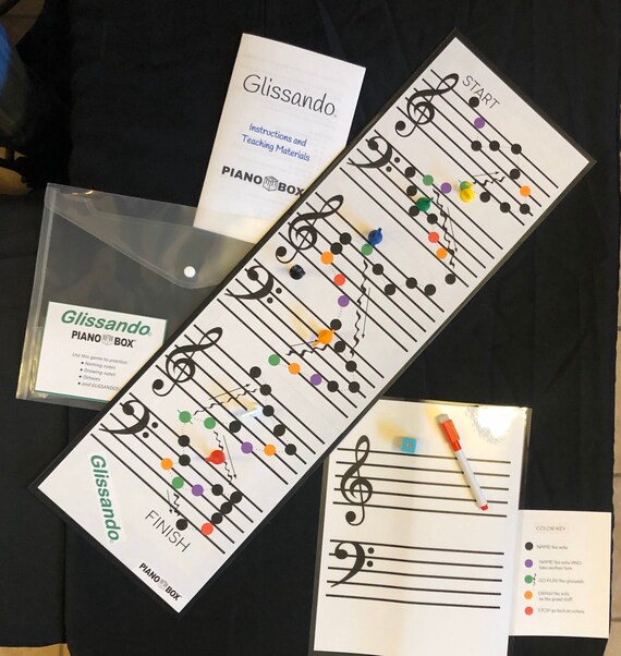 Glissando Grand Staff Note-reading and Glissandos Board Game | Etsy