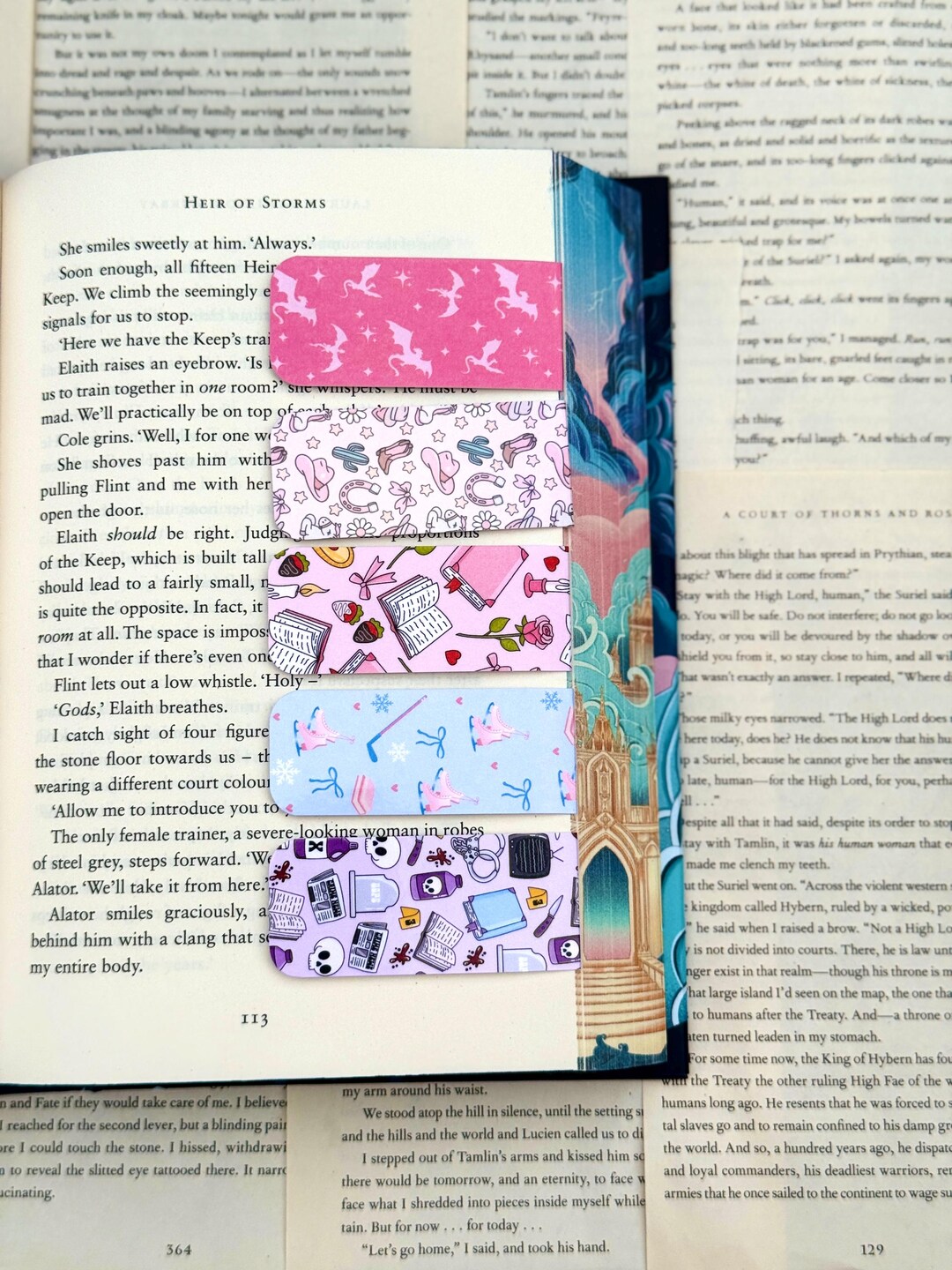 Book Genre Magnetic Bookmarks | Dragon | Cowboy Romance Bookmark ...