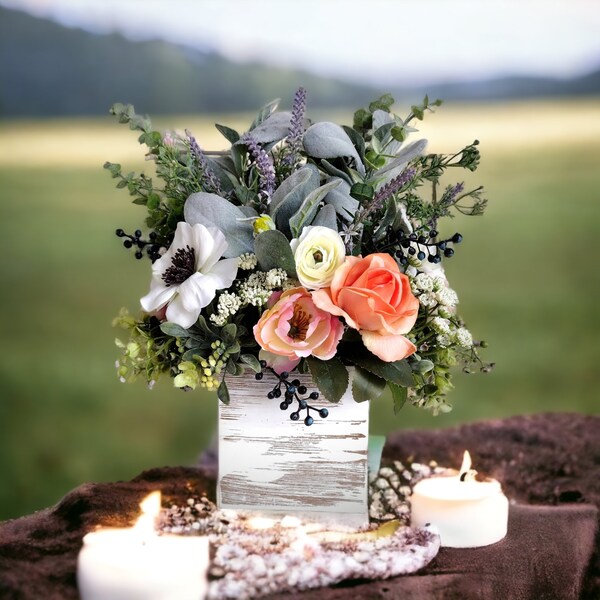 Farmhouse Floral Arrangements - Etsy