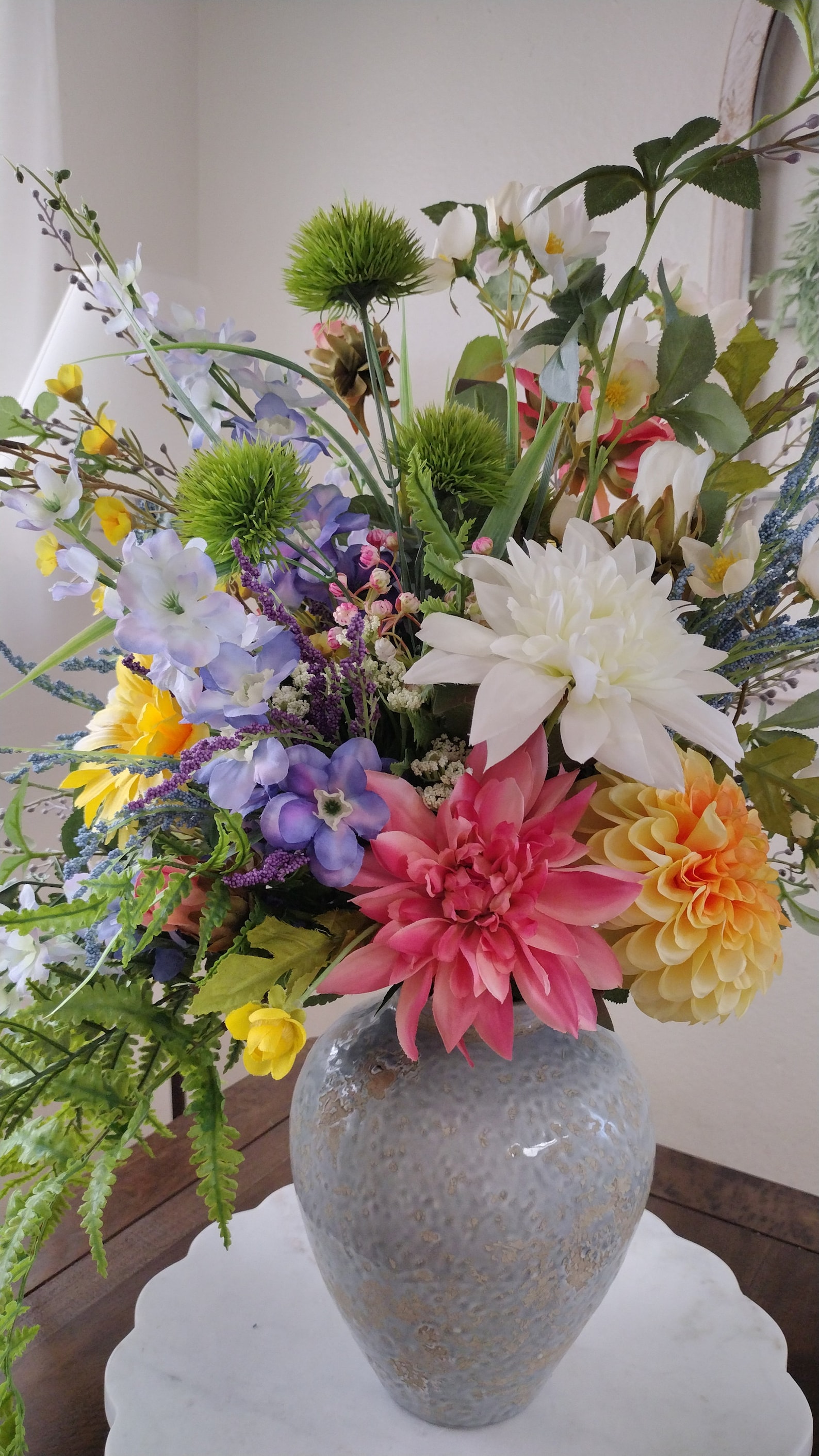 Large Floral Arrangement Centerpiece, Large Colorful Centerpiece, Large ...