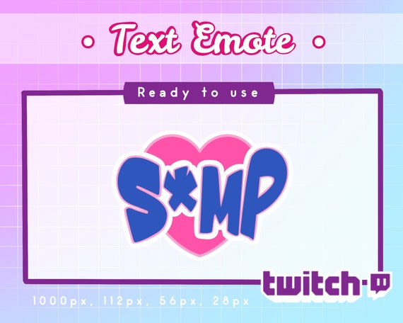 Twitch Emote Smp Text Emote | Etsy