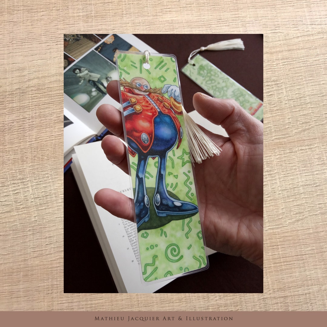 Doctor Heggman Bookmarks Sonic the Hedgehog Bookmark - Etsy