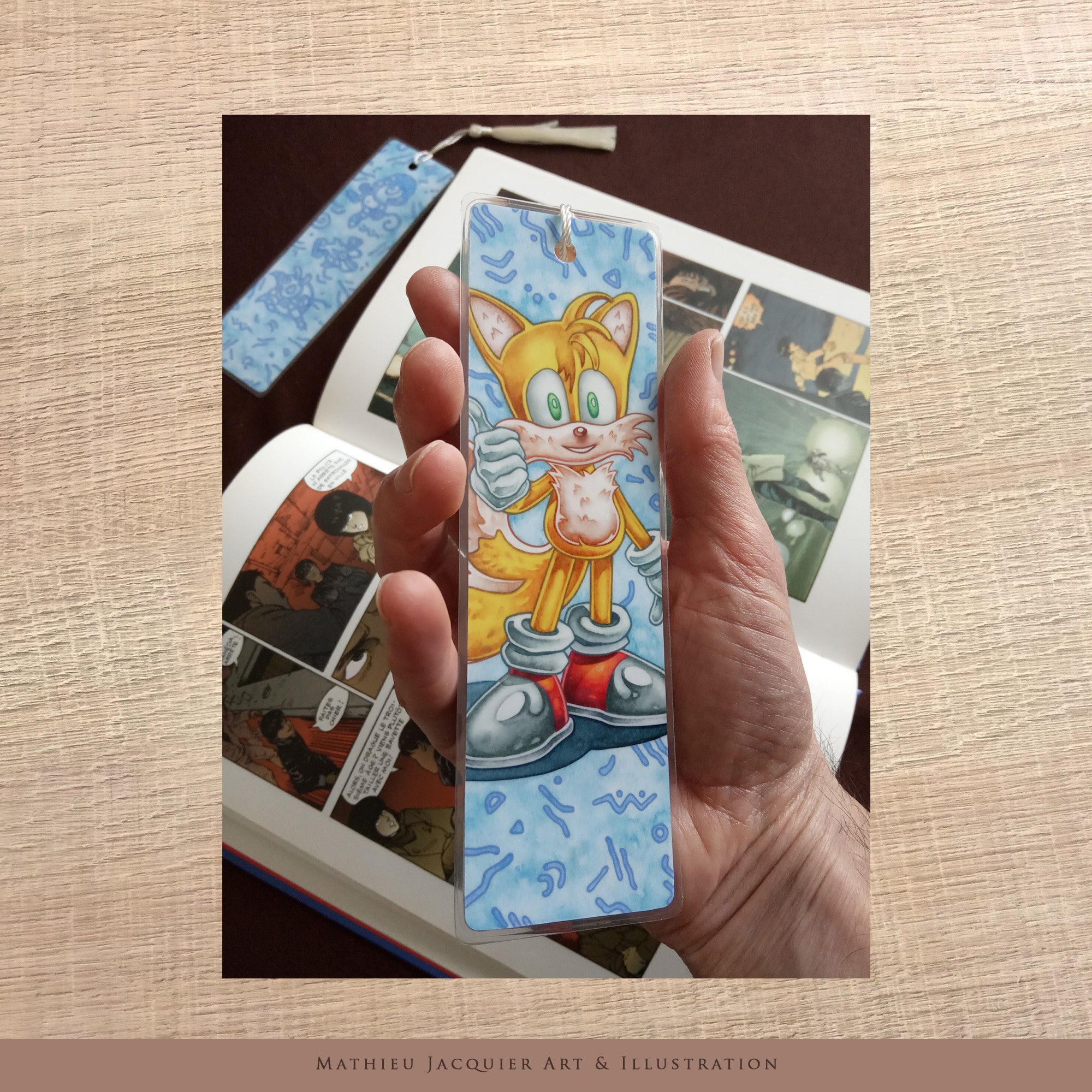 Tails Bookmarks Sonic the Hedgehog Bookmark - Etsy