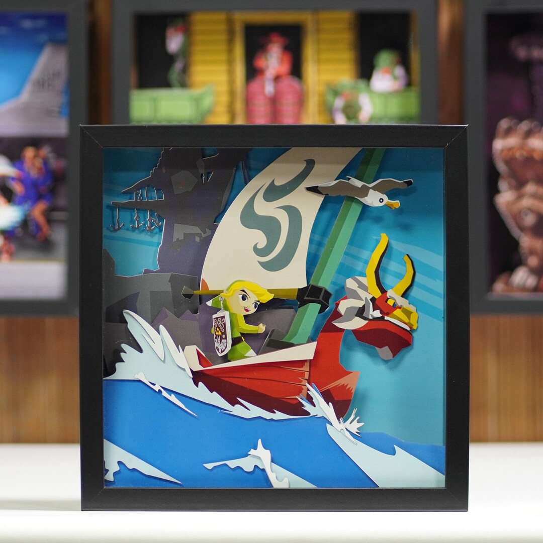 The Legend of Zelda: Wind Waker - Color Shadow Box - Etsy