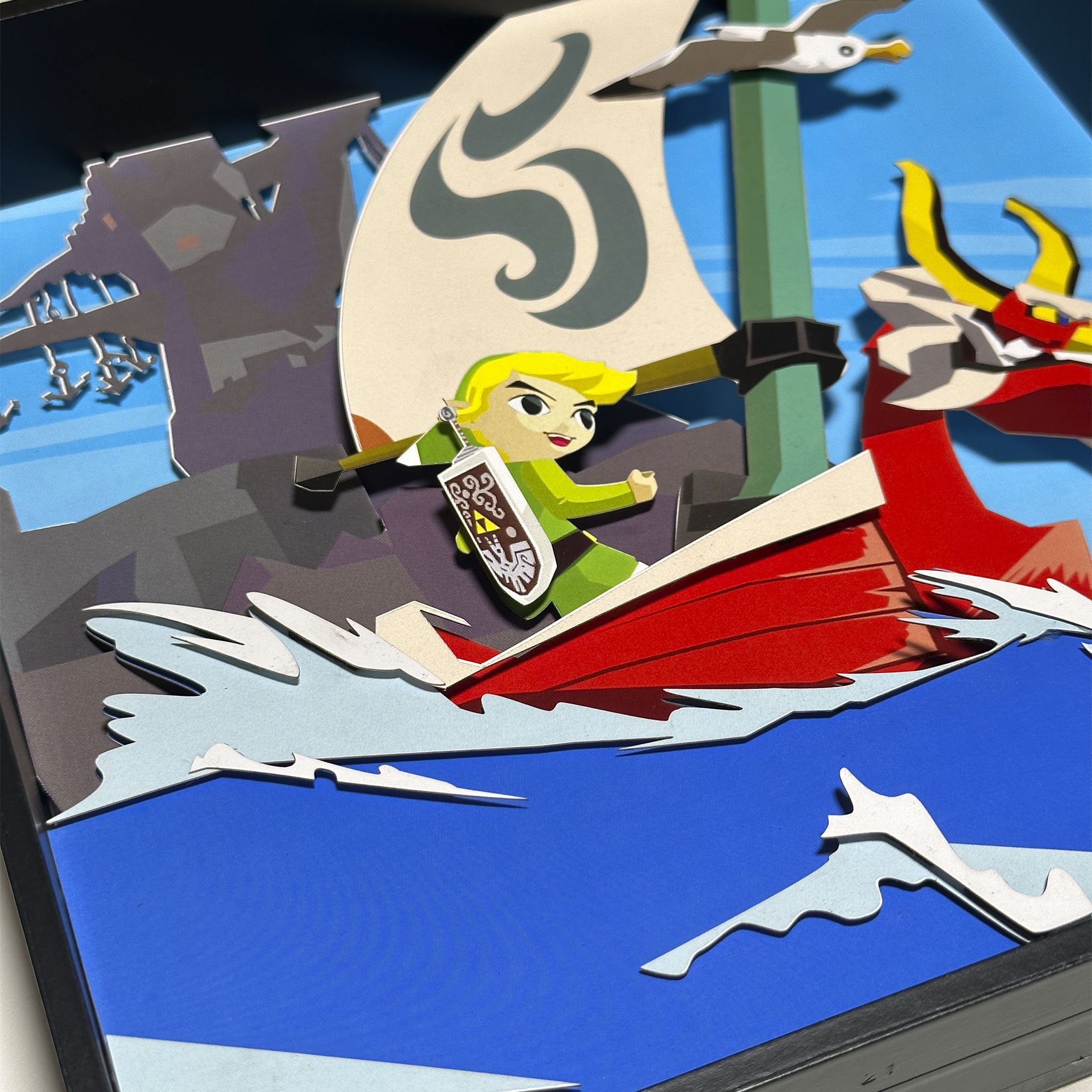The Legend of Zelda: Wind Waker - Color Shadow Box - Etsy