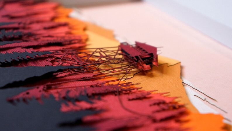 Firewatch Shadow Box Laser Cut - Etsy