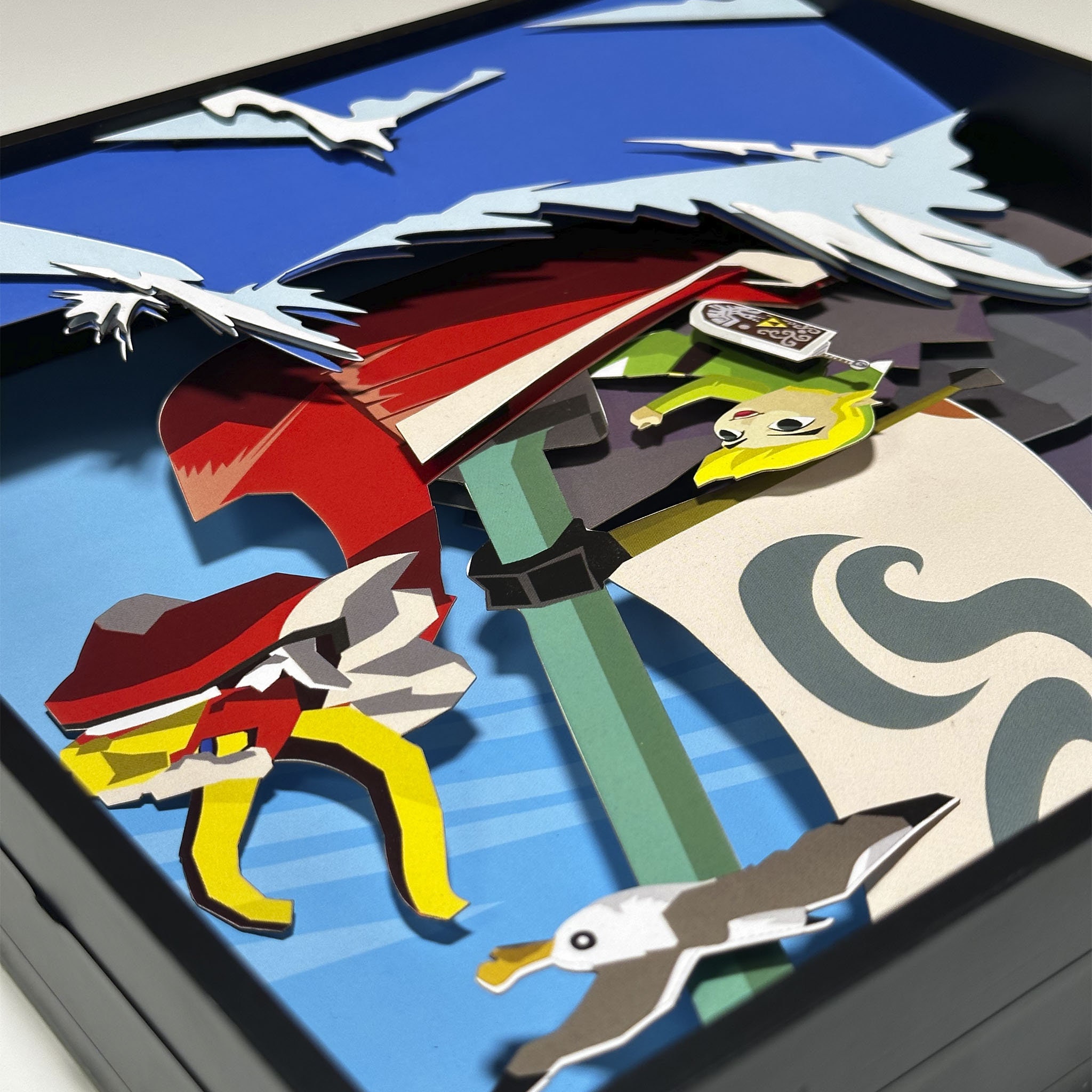 The Legend of Zelda: Wind Waker - Color Shadow Box - Etsy