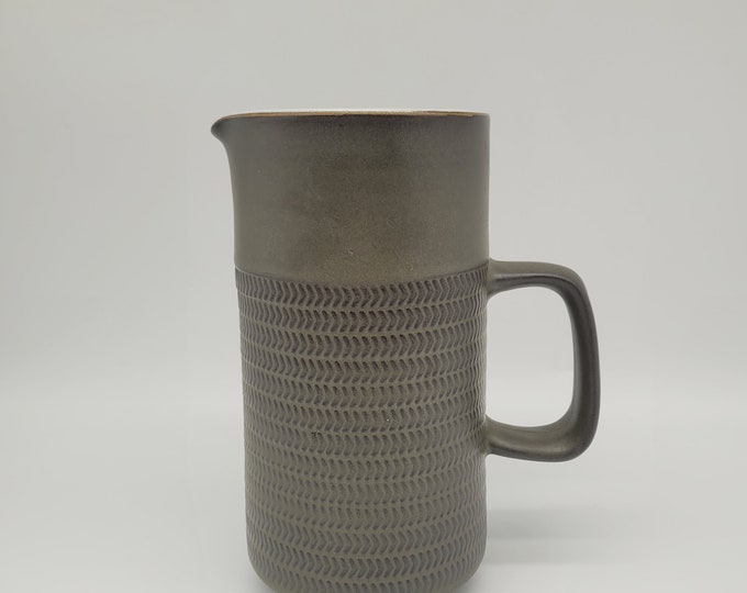 Vintage 1960s Denby Chevron Tall Pitcher/jug Olive Green - Etsy
