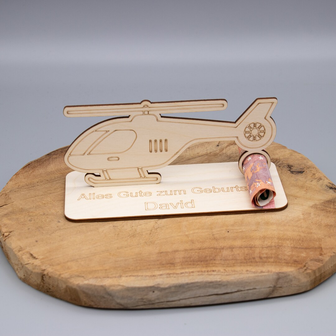 Geldgeschenk Hubschrauber Personalisierbar - Etsy