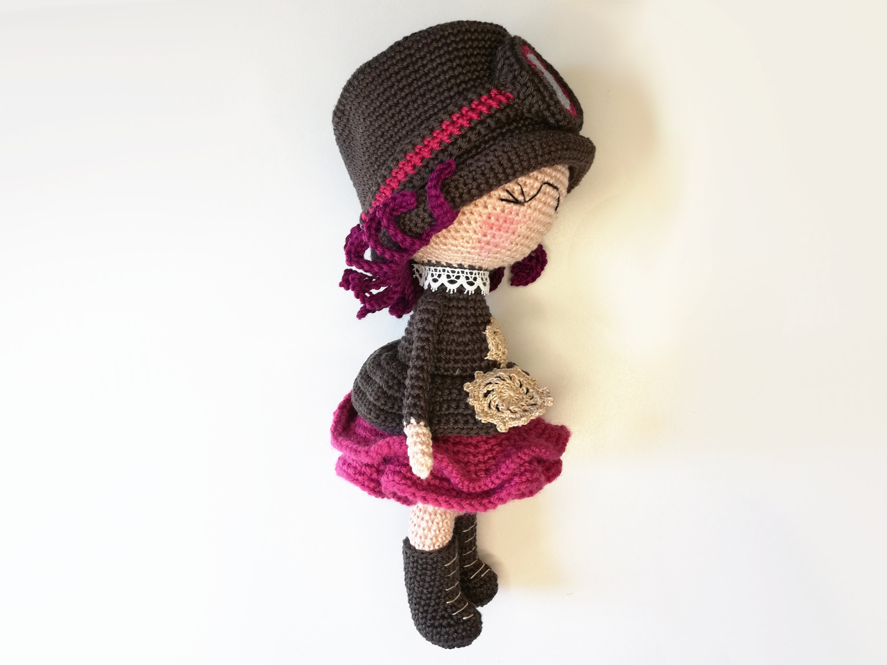 Steampunk Crochet Doll PATTERN Present for Girls Loveable - Etsy