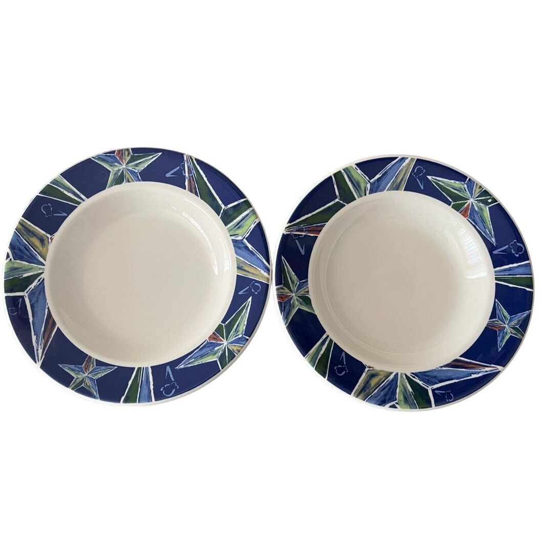 Vintage Syracuse China Restaurant Ware Blue Stars Ice Cream Cones 8 ...