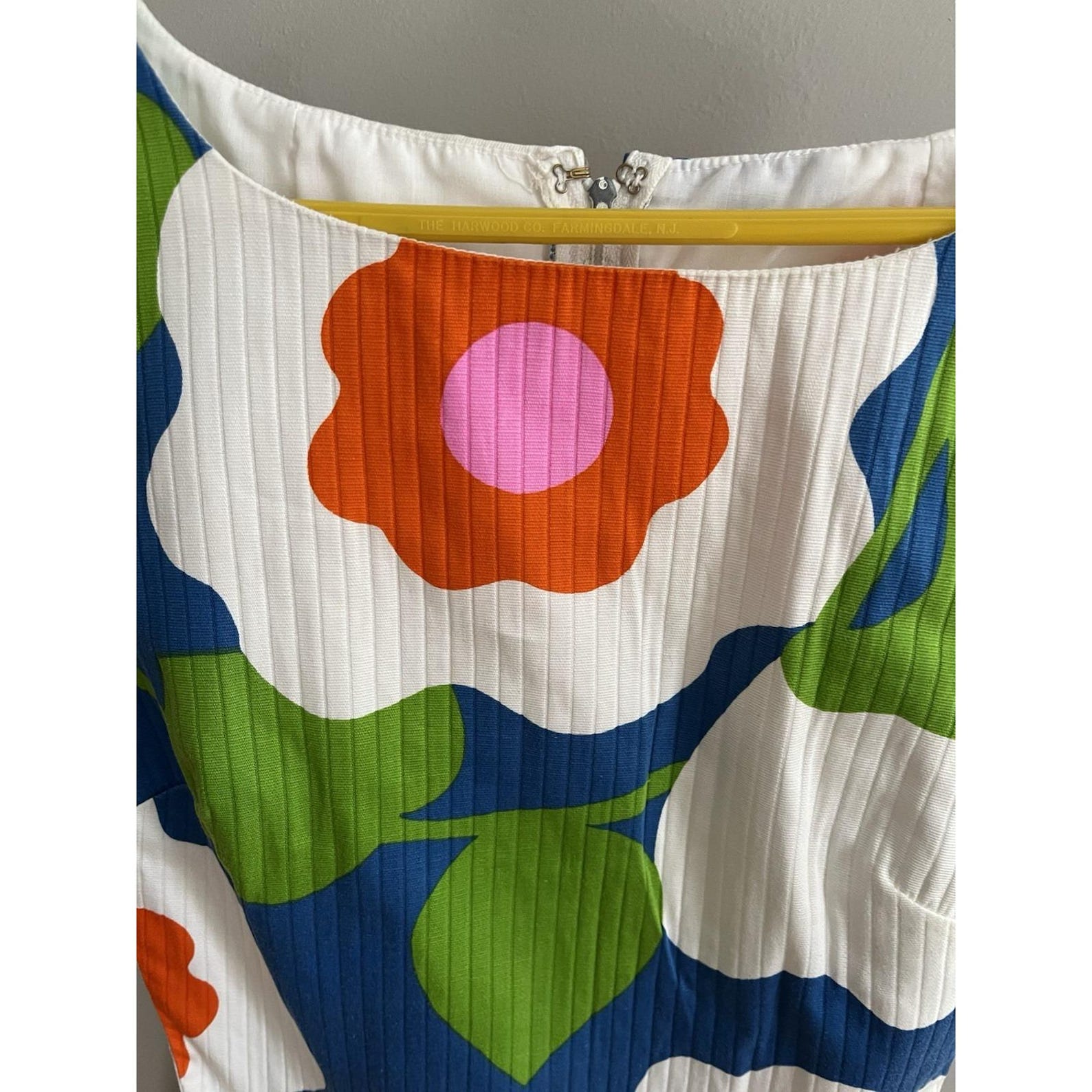 Vtg 60s Malia Hawaii Bold Flower Power Cotton Hawaiian Mini Gogo Dress ...