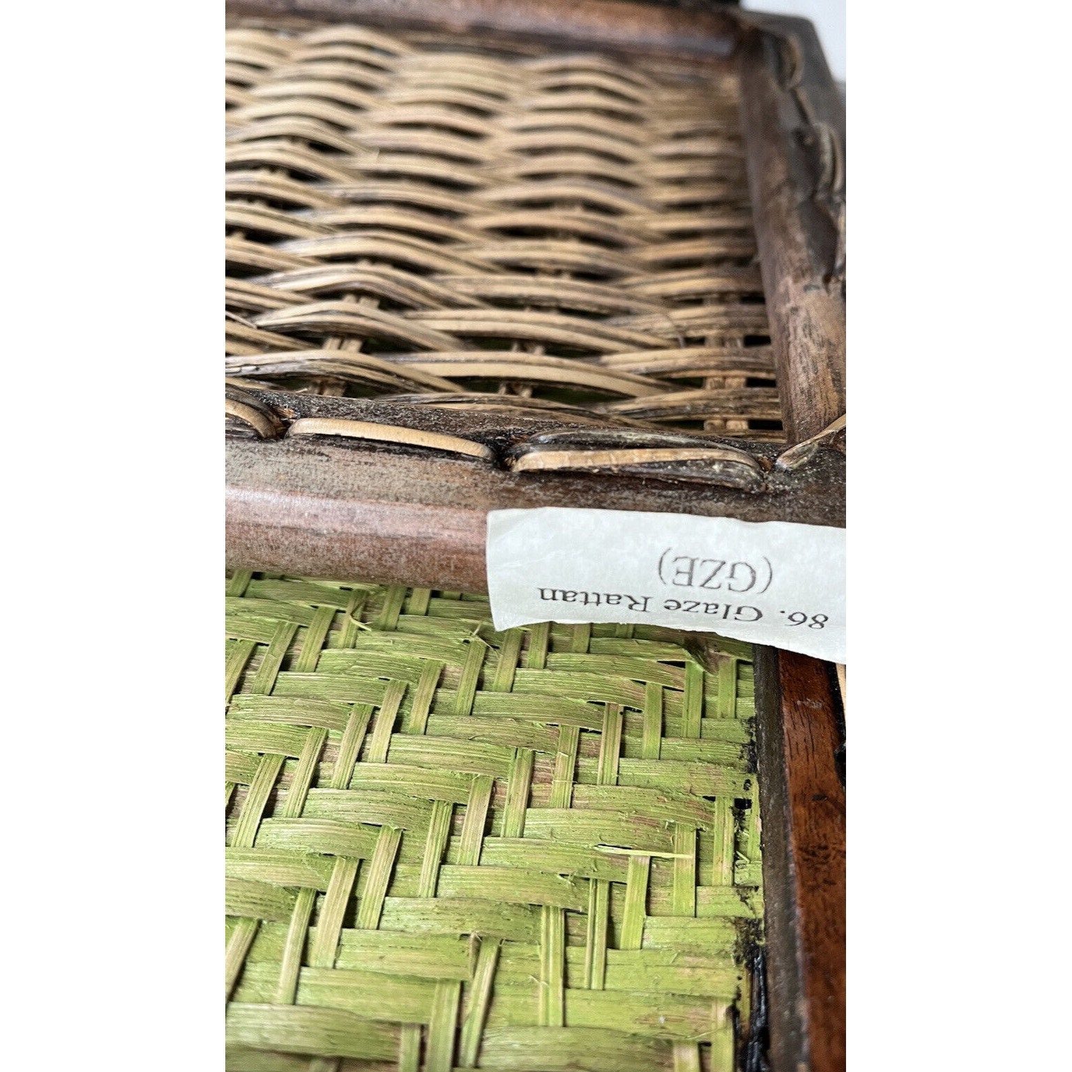 3 Vintage Glazed Rattan Bamboo Small Serving Trays Boho 12x9” - Etsy