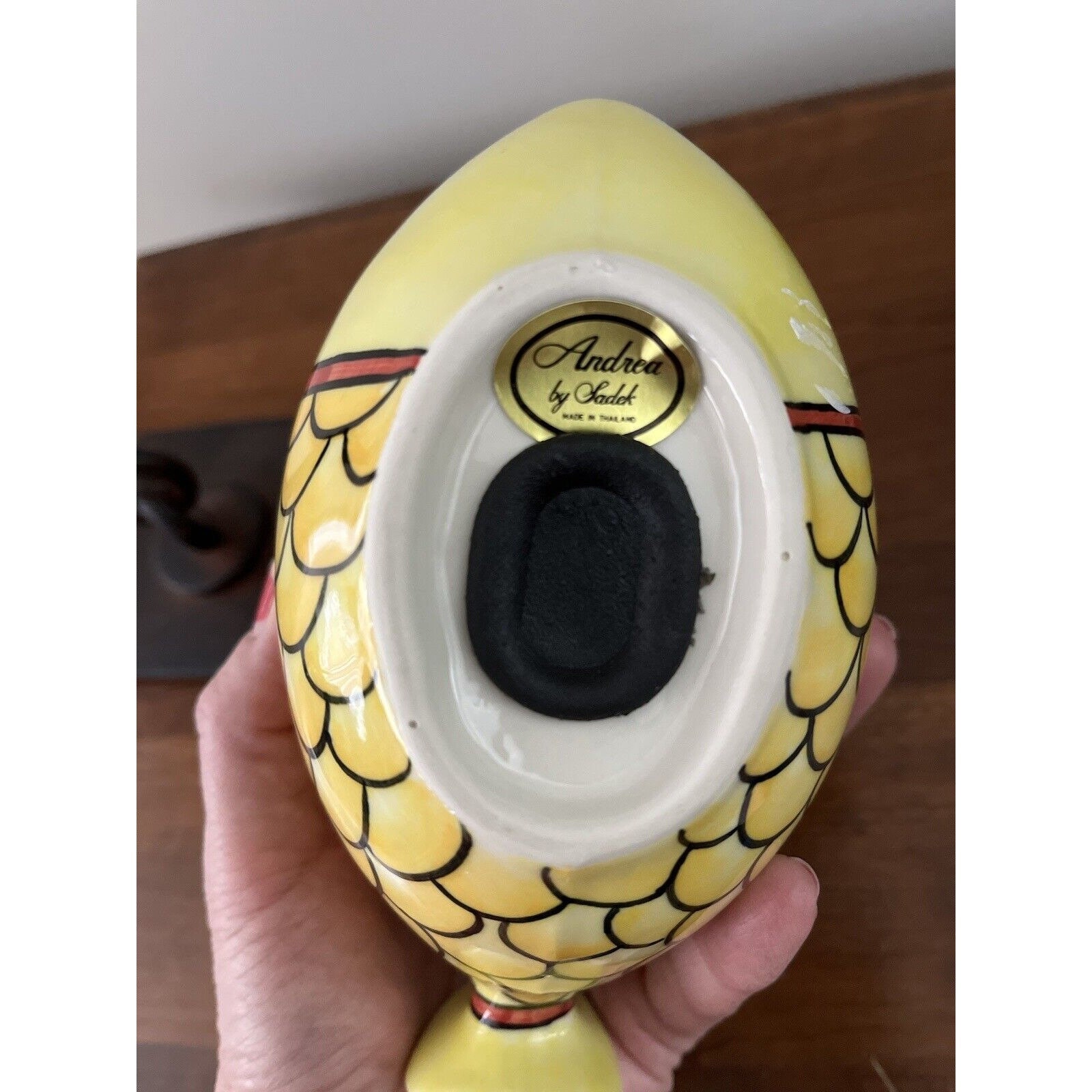 Vintage Andrea by Sadek Yellow Koi Fish Bank Hand Painted 3D - Etsy