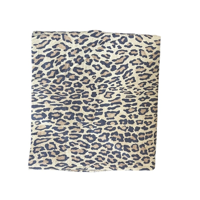 Vintage Ralph Lauren Aragon Leopard Print One Twin Flat Flat Sheet USA ...