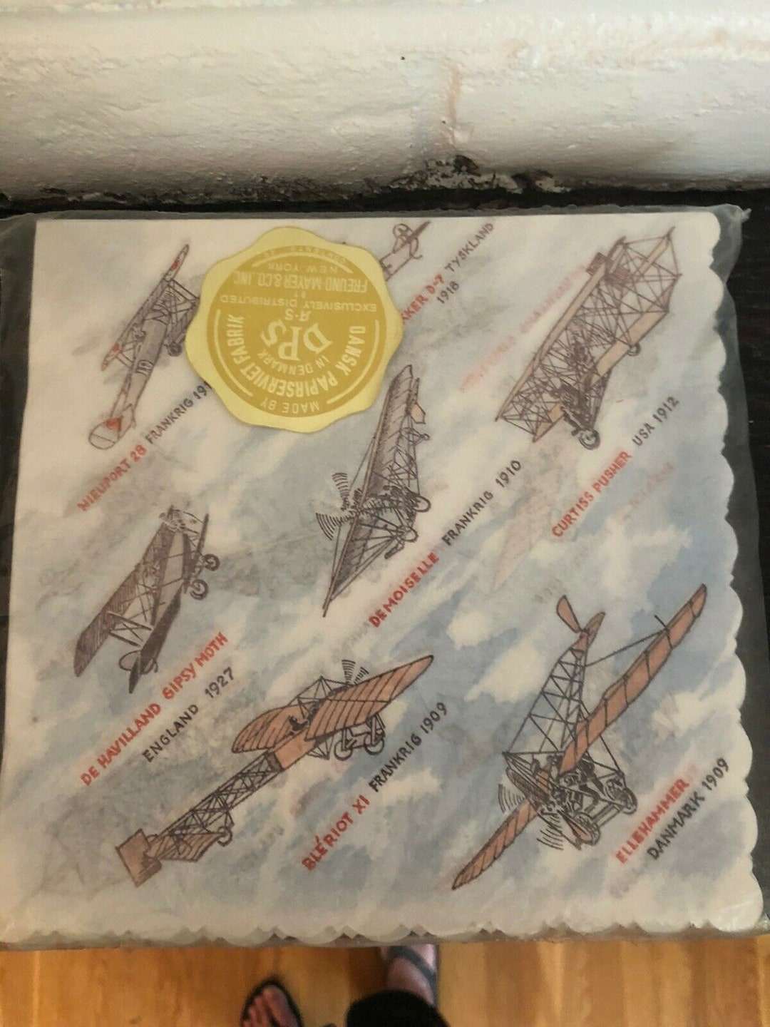 Vintage Dansk Denmark Aviation Paper Napkins Sealed Set of 20 - Etsy