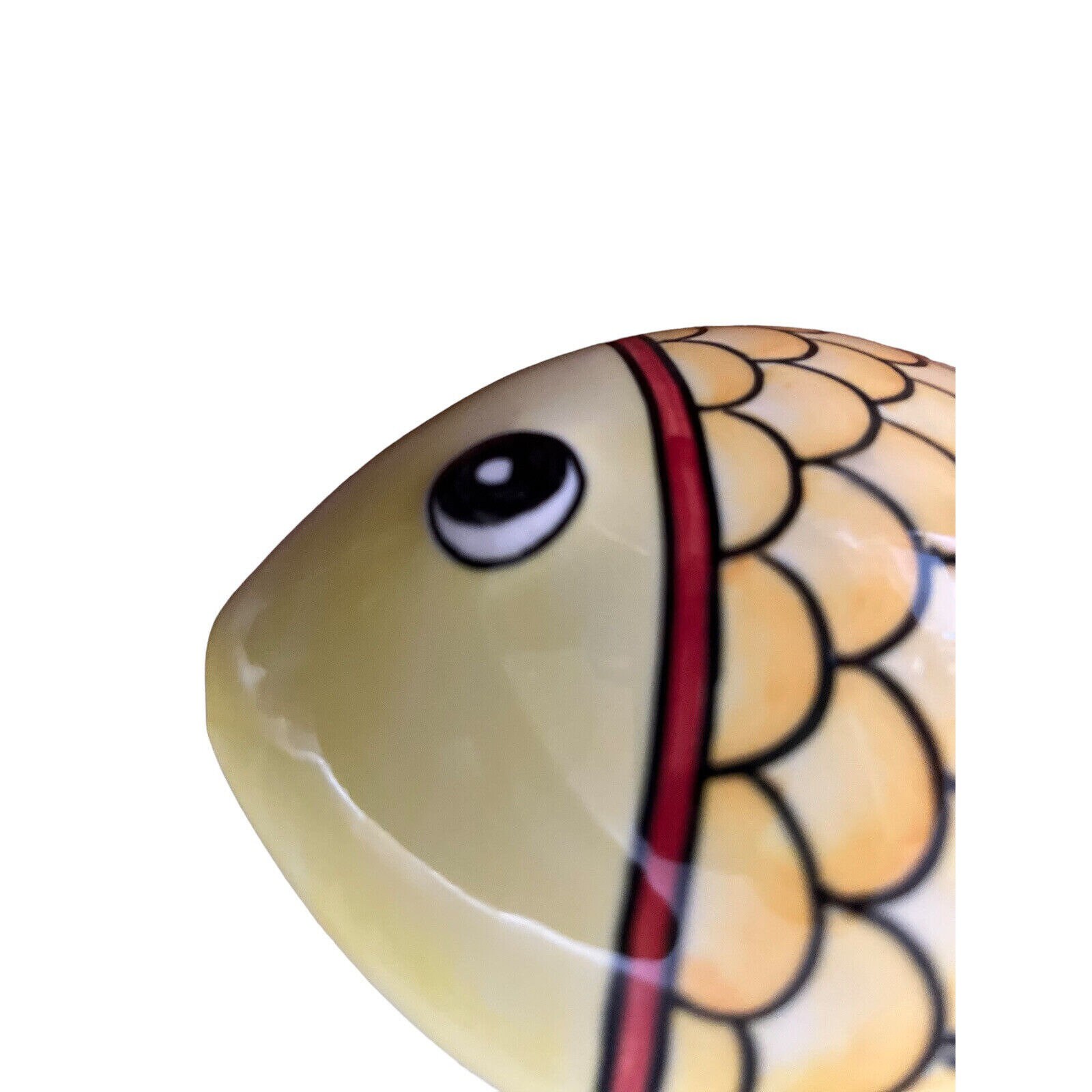 Vintage Andrea by Sadek Yellow Koi Fish Bank Hand Painted 3D - Etsy
