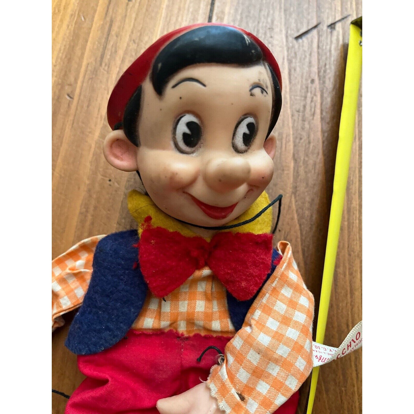 Vintage 50s Gund Pinocchio Jiminy Cricket Marionette Puppets With Tags ...