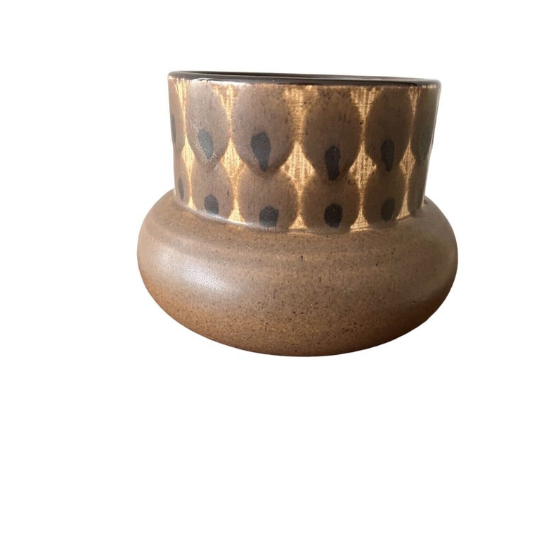 Vintage Syco Keramik Handdrejat 1970s Retro Dot Planter Vase Original ...