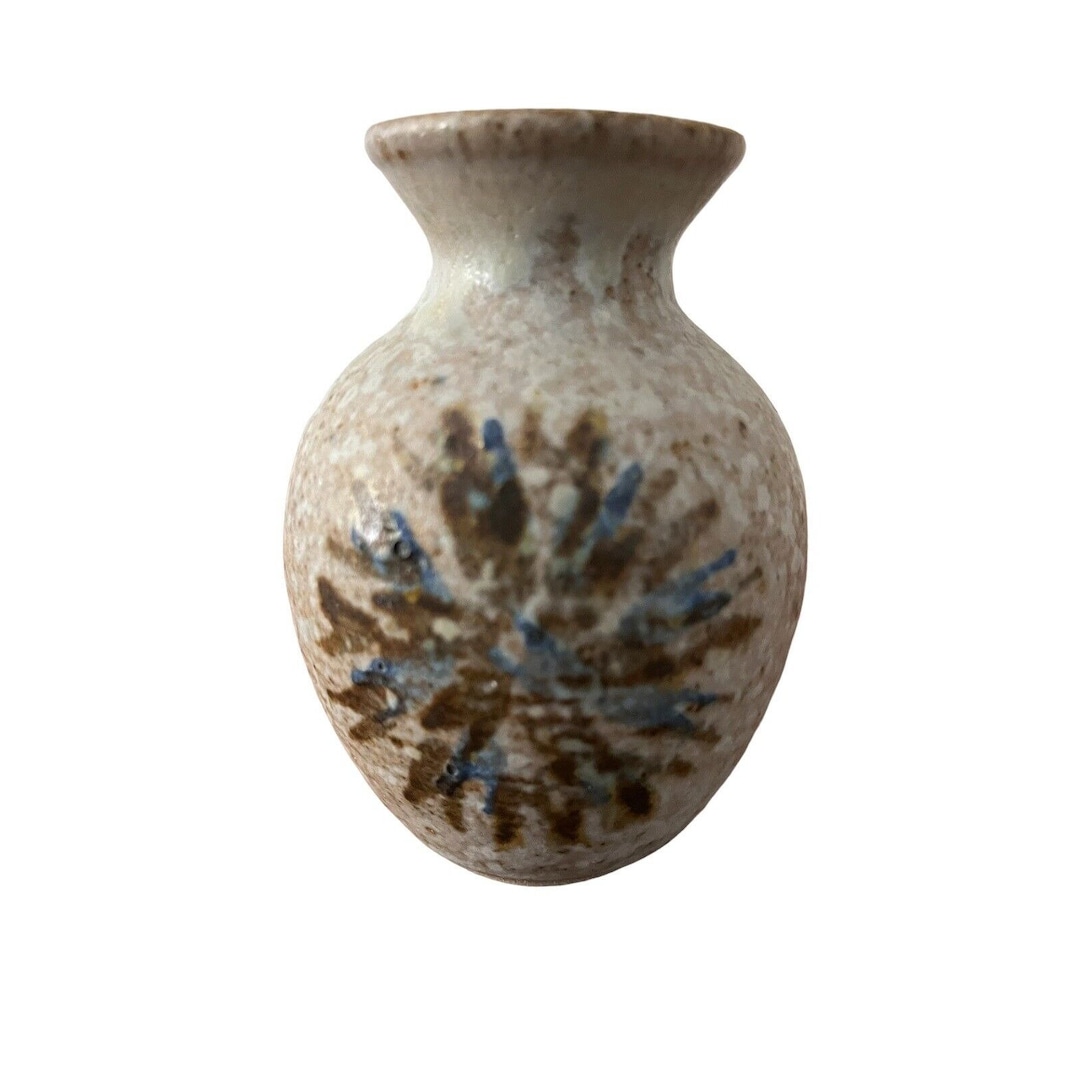 Dun Caoin Irish Vintage Studio Pottery Starburst 4” Vase Signed - Etsy