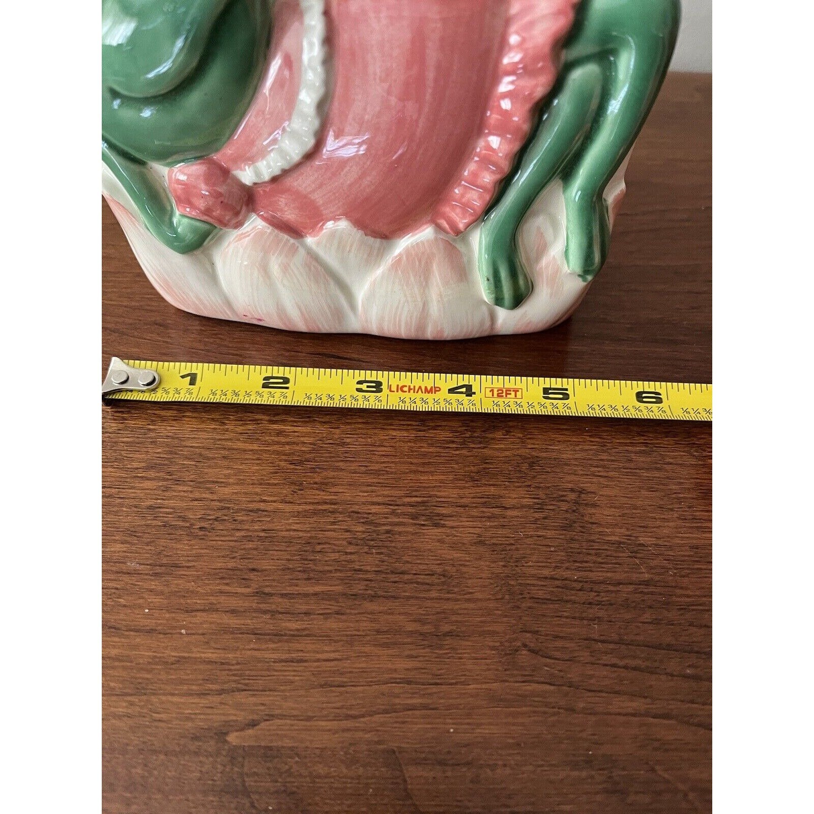 Otagiri Mary Ann Baker Ceramic Frog Stationary & Pencil Holder Green Pink White - Etsy