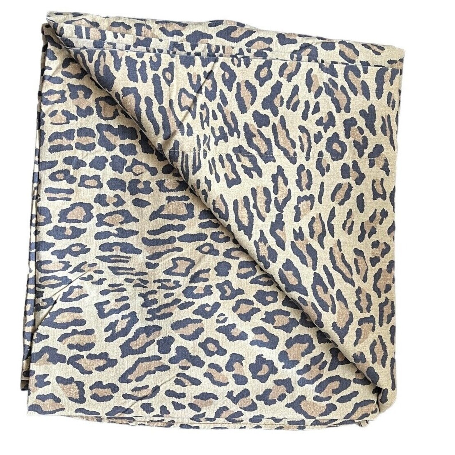 Vintage Ralph Lauren Aragon Leopard Print One Twin Flat Flat Sheet USA ...