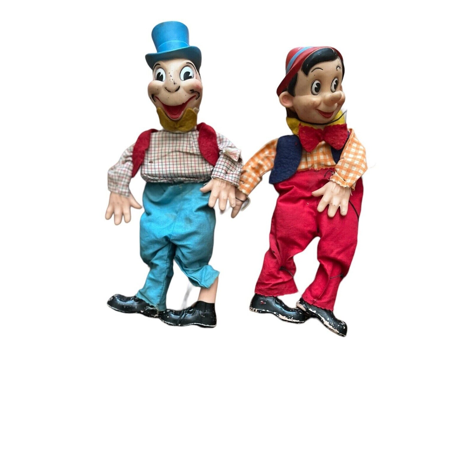 Vintage 50s Gund Pinocchio Jiminy Cricket Marionette Puppets With Tags ...